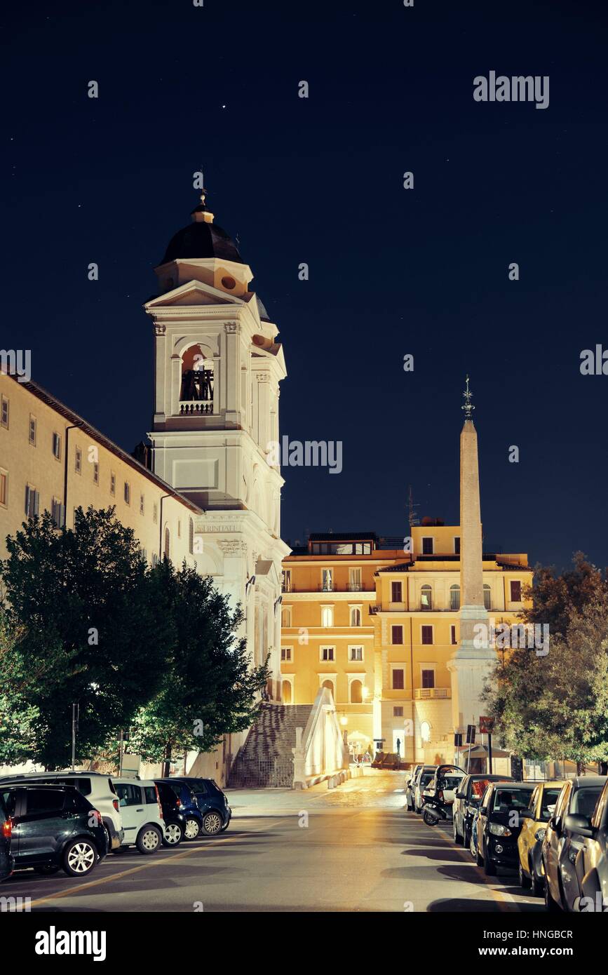 Spanish steps night hi-res stock photography and images - Alamy