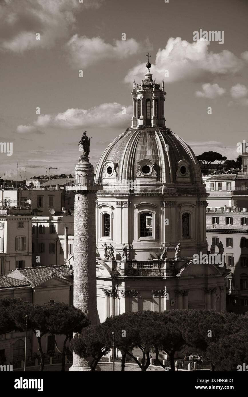 Rome Forum with ruins of historical buildings. Italy Stock Photo - Alamy
