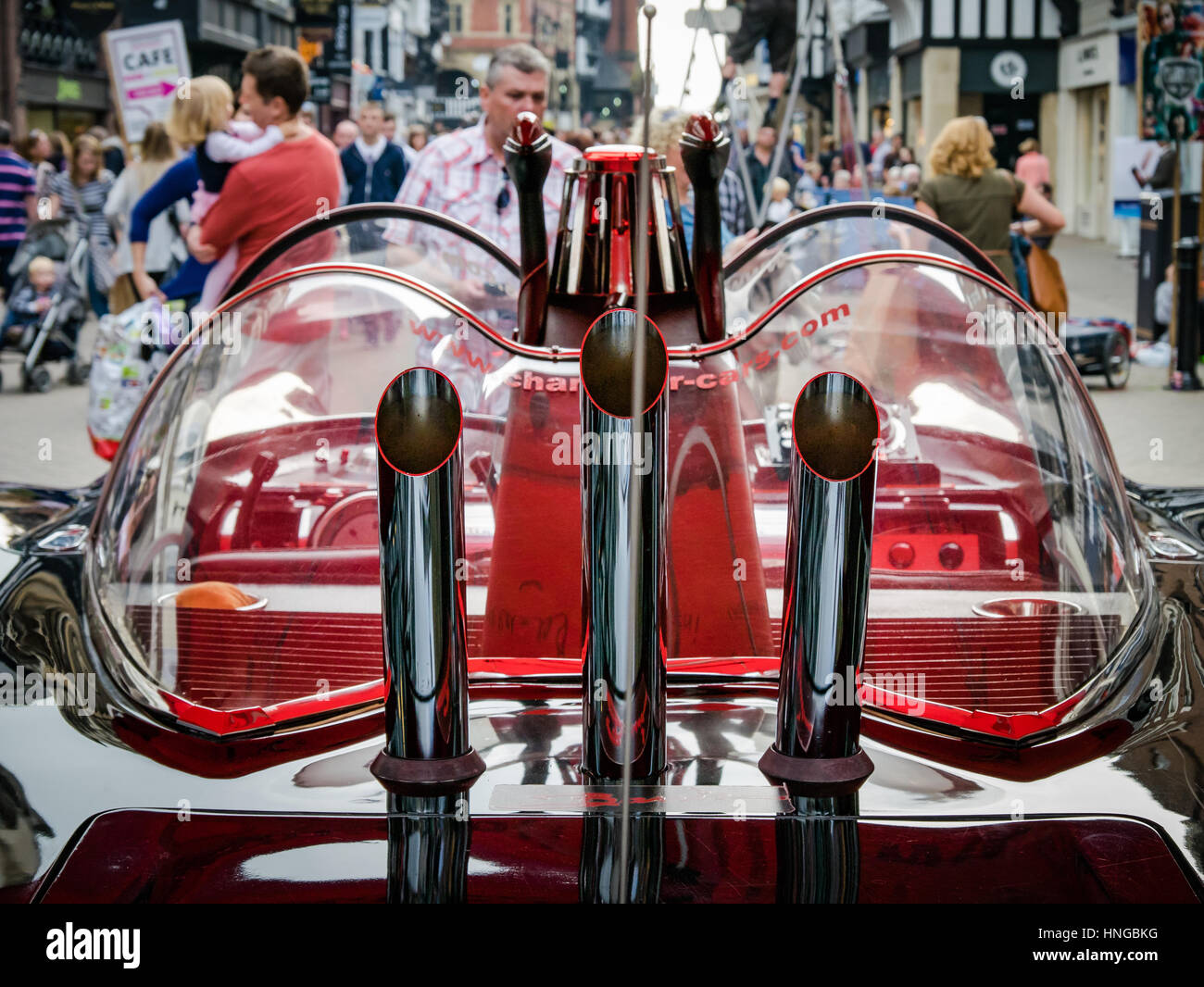 Batmobile parked on Chester main street Stock Photo - Alamy