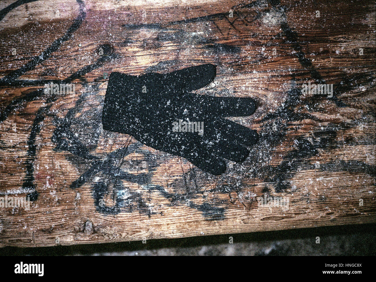 Lost and found mittens and gloves Stock Photo - Alamy