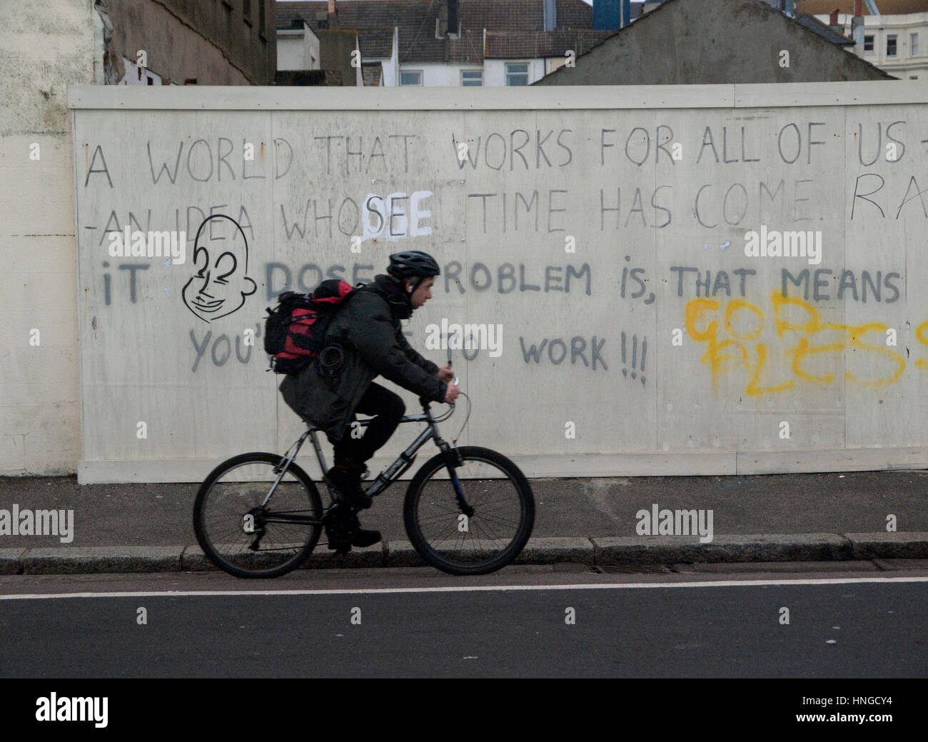 Political graffiti uk hi-res stock photography and images - Alamy