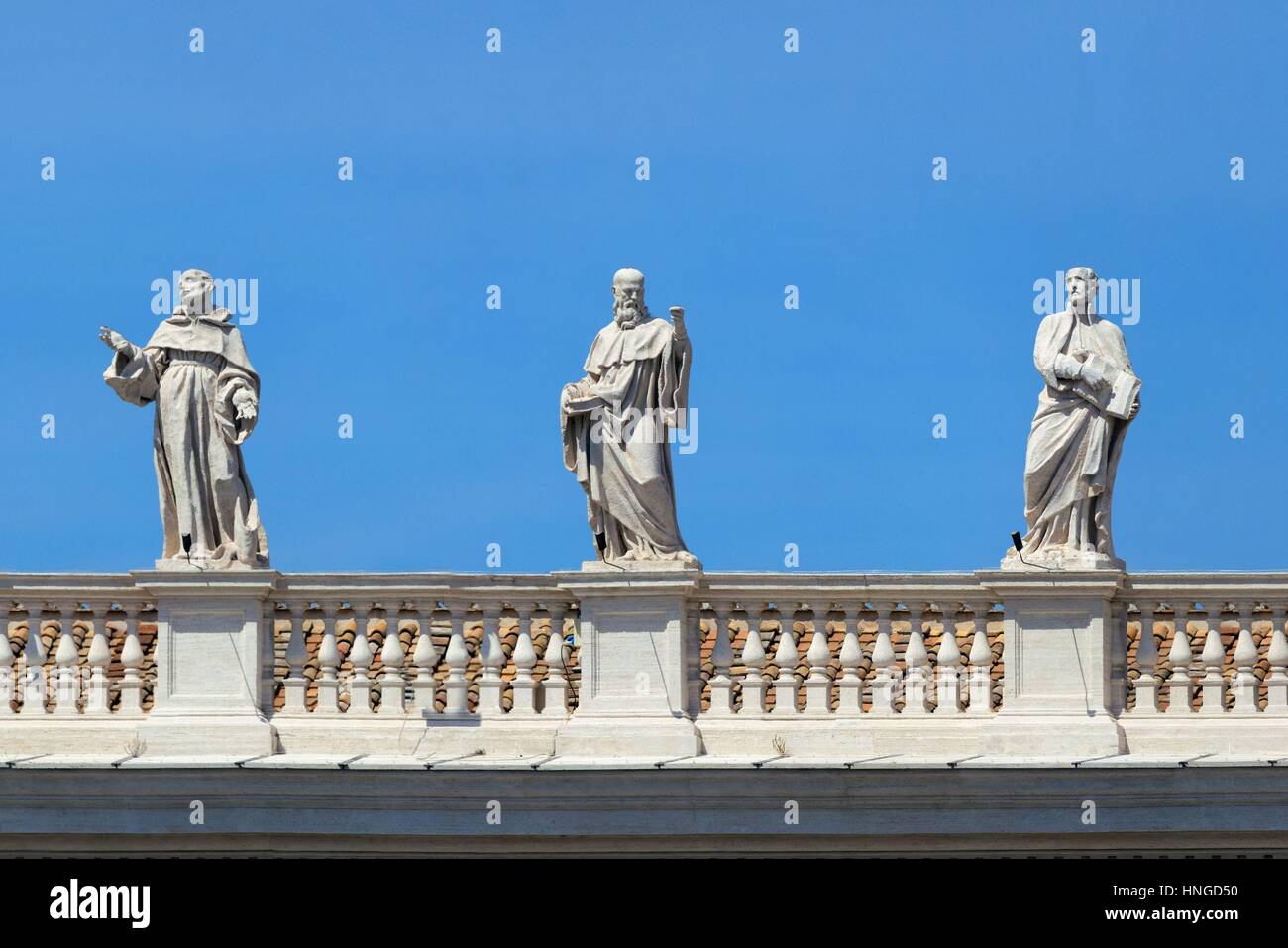 Historical architecture in Vatican City with sculptures Stock Photo - Alamy