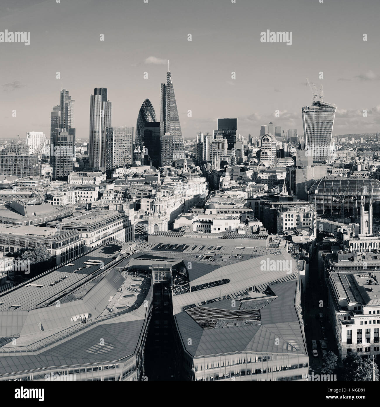 London city rooftop view with urban architectures Stock Photo - Alamy