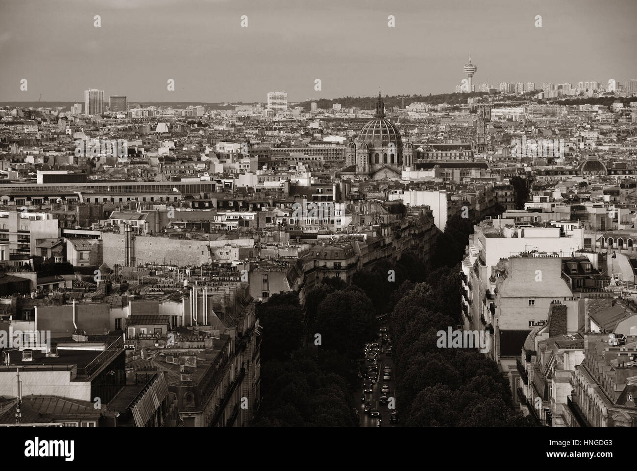 Paris rooftop view of the city skyline in France Stock Photo - Alamy