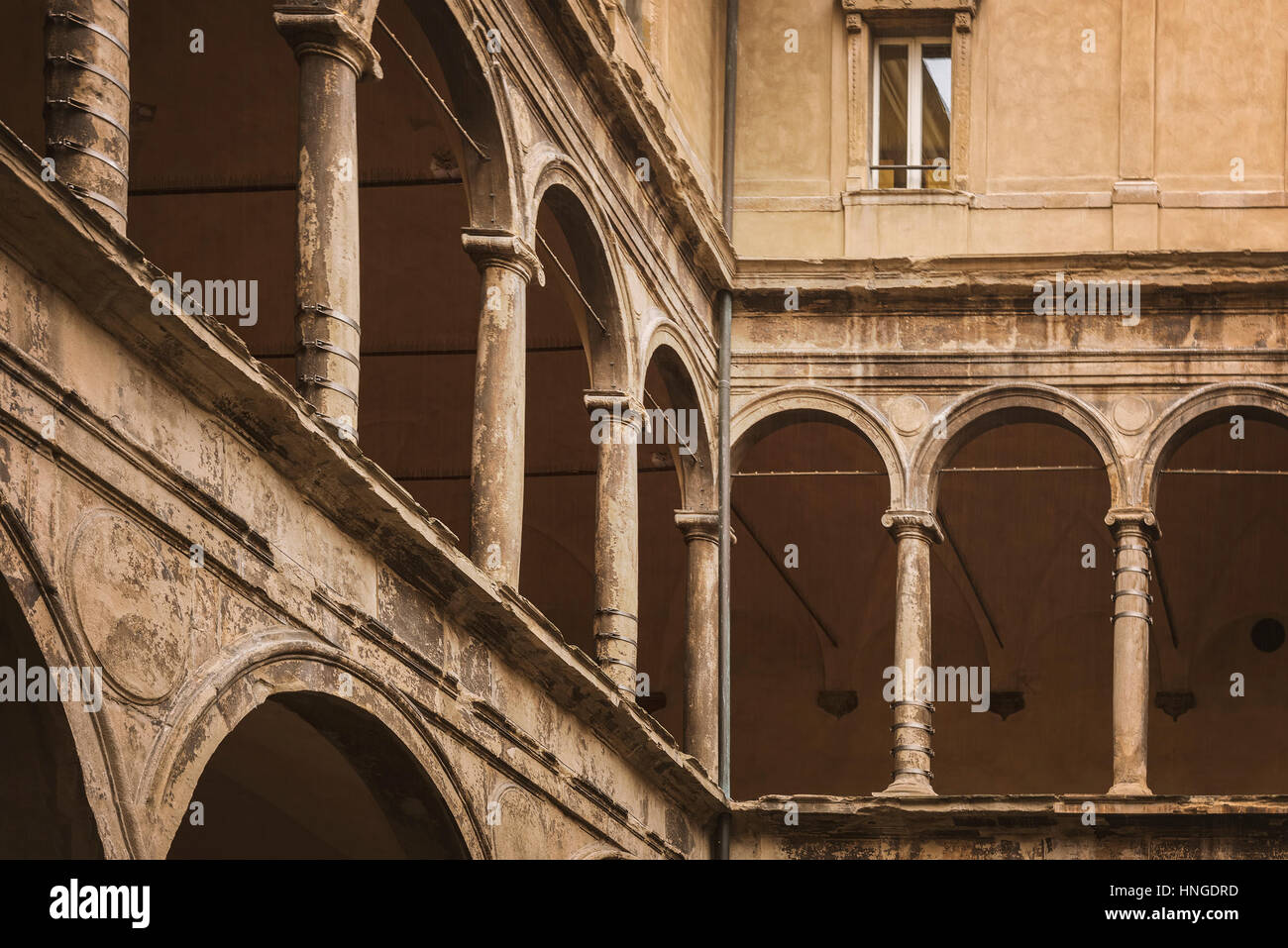Image of classical architecture in Bologna, Italy Stock Photo - Alamy