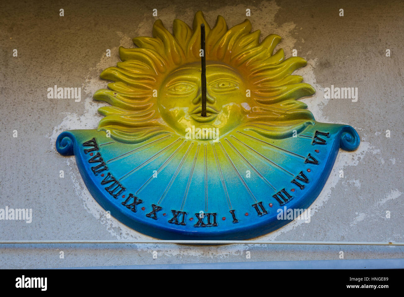 Sun dial with roman numerals hi-res stock photography and images - Alamy