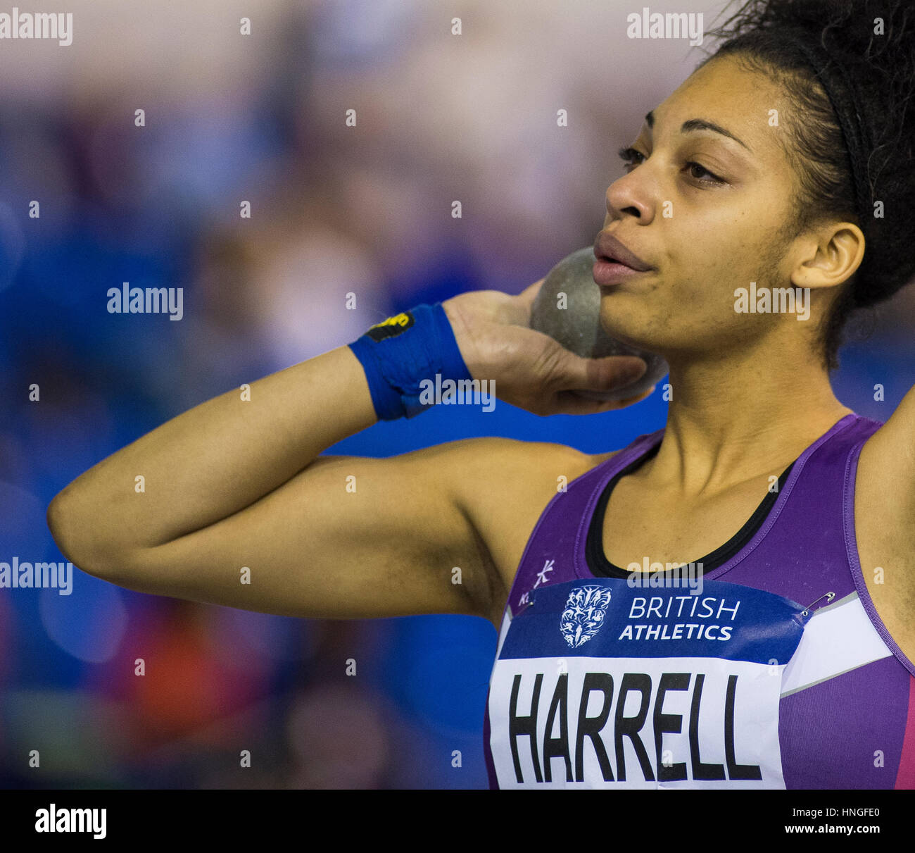 Women's Shot Put, British Athletics Indoor Team Trials 2017 Stock Photo ...