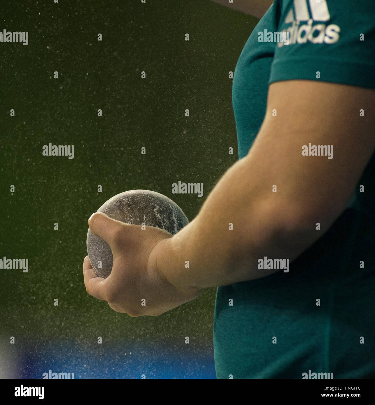 Women's Shot Put, British Athletics Indoor Team Trials 2017 Stock Photo ...