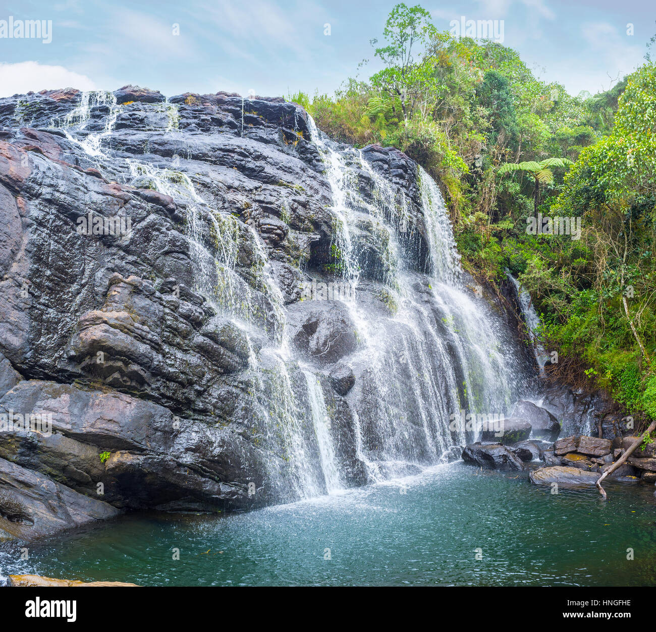 The Baker's Falls is the biggest waterfall in Horton Plains Park and is ...