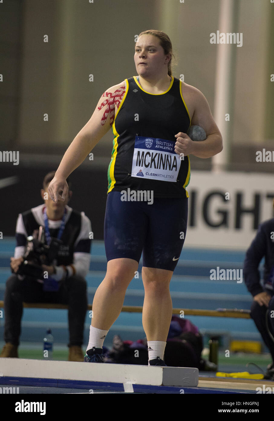 Women's Shot Put, British Athletics Indoor Team Trials 2017 Stock Photo ...