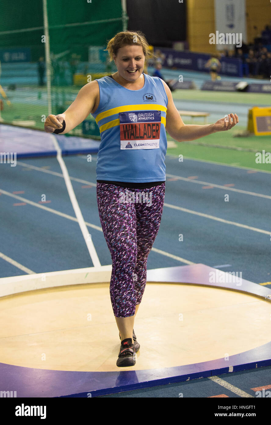 Women's Shot Put, British Athletics Indoor Team Trials 2017 Stock Photo ...