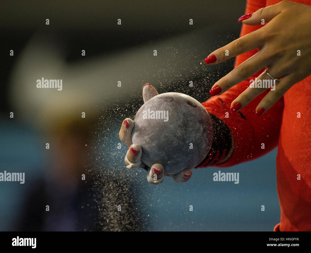Women's Shot Put, British Athletics Indoor Team Trials 2017 Stock Photo ...