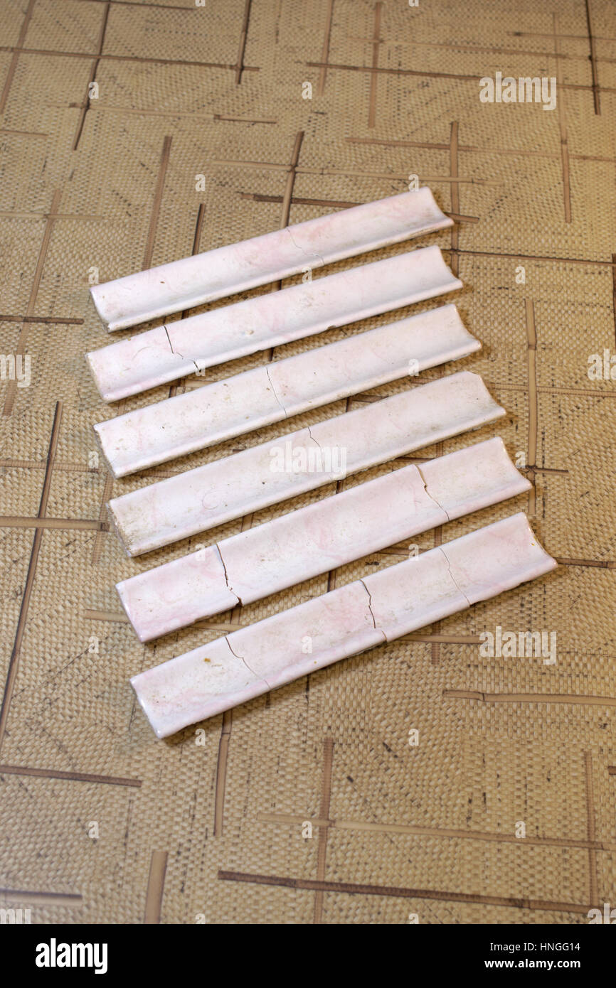 fragments skirting for floor ceramic tiles Stock Photo - Alamy