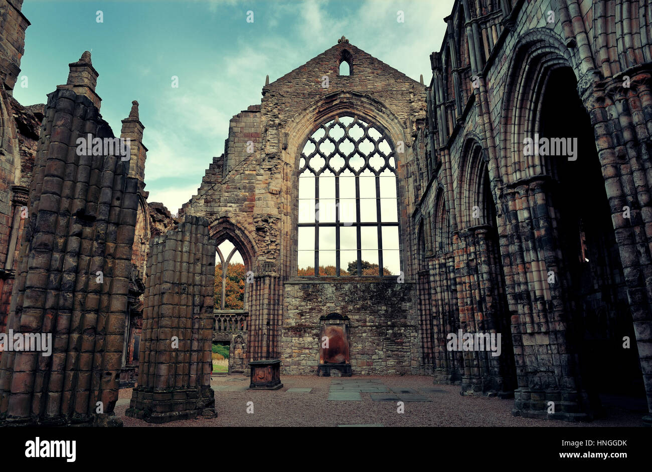 Holyrood Abbey in Edinburgh United Kingdom Stock Photo - Alamy