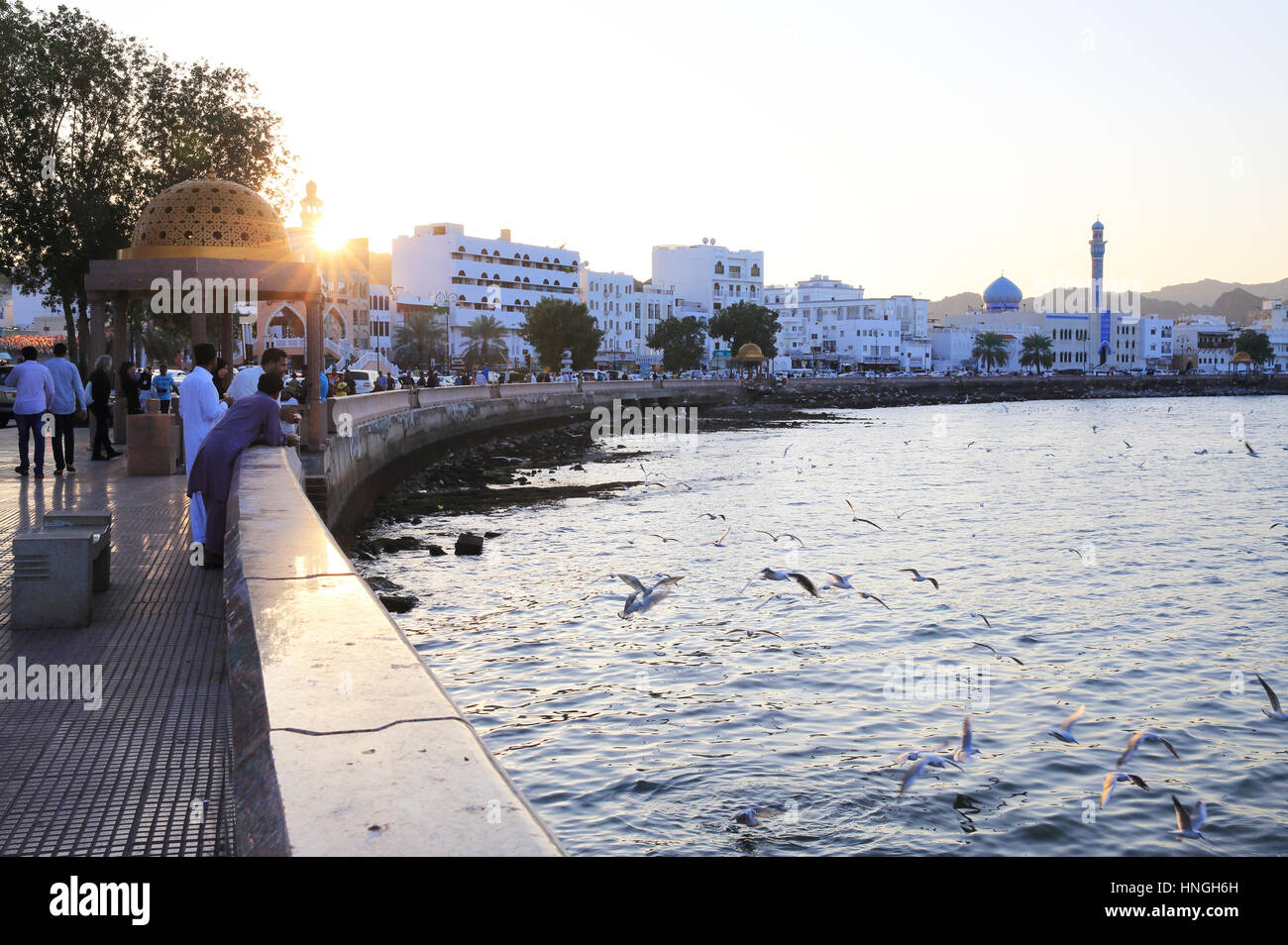 Muscat corniche sunset hi-res stock photography and images - Alamy
