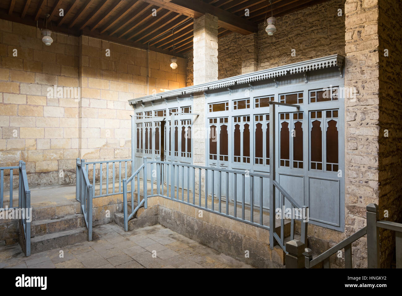 Changing rooms at historical traditional bathhouse (Hamam Inal ...