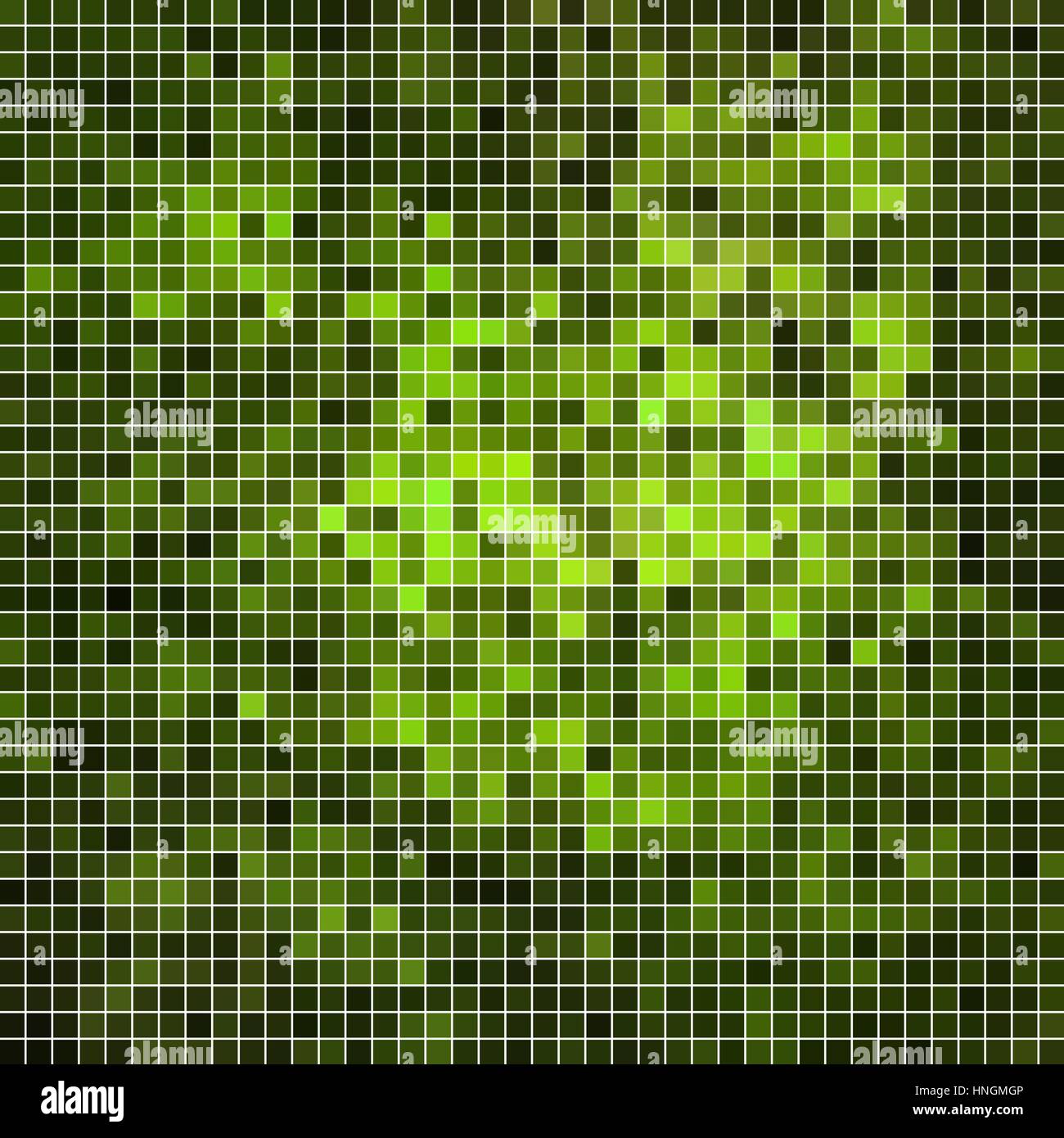 abstract vector square pixel mosaic background - green Stock Vector ...