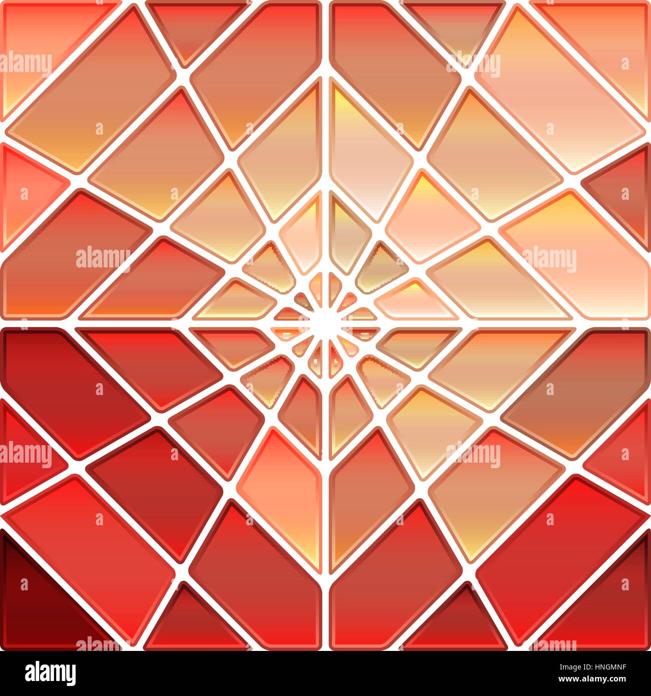abstract vector stained-glass mosaic background - red rhombus Stock ...