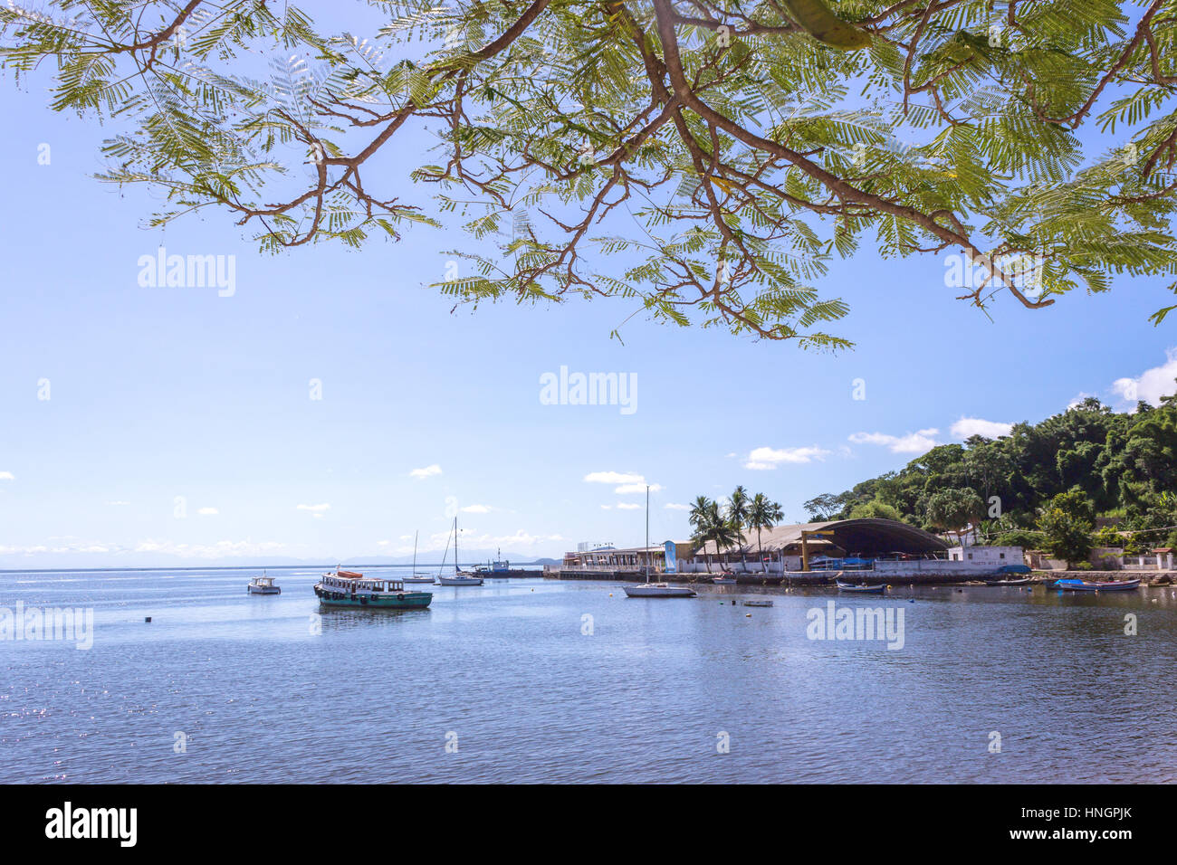 Brazil, State of Rio de Janeiro, Paqueta Island, View of the island ...