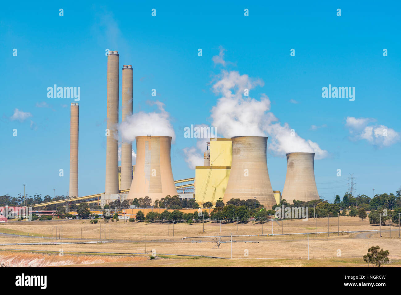 Close-up view of a huge coal-fired power station Stock Photo - Alamy