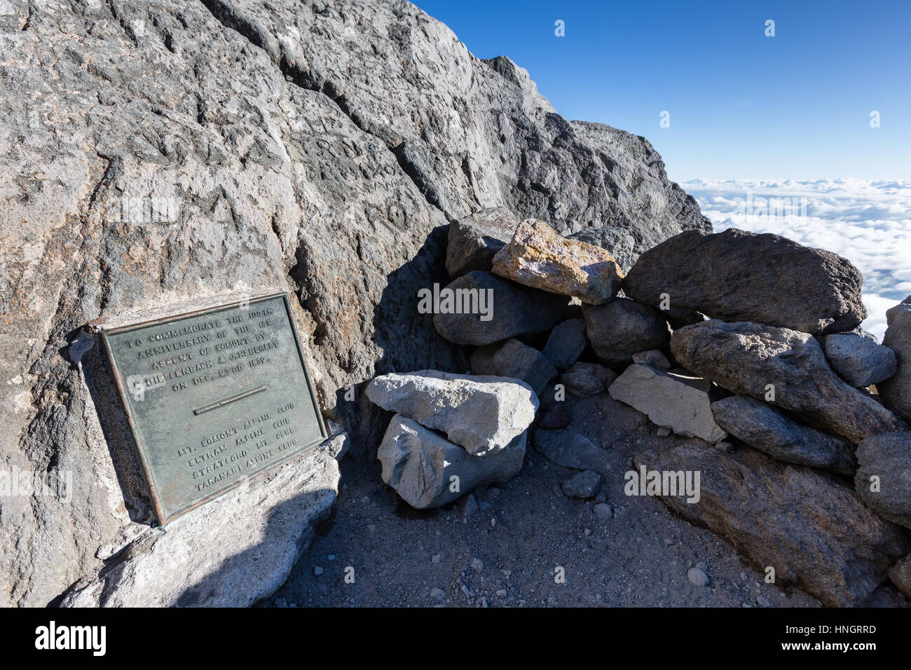 At the summit of Mt Taranaki, New Zealand Stock Photo - Alamy