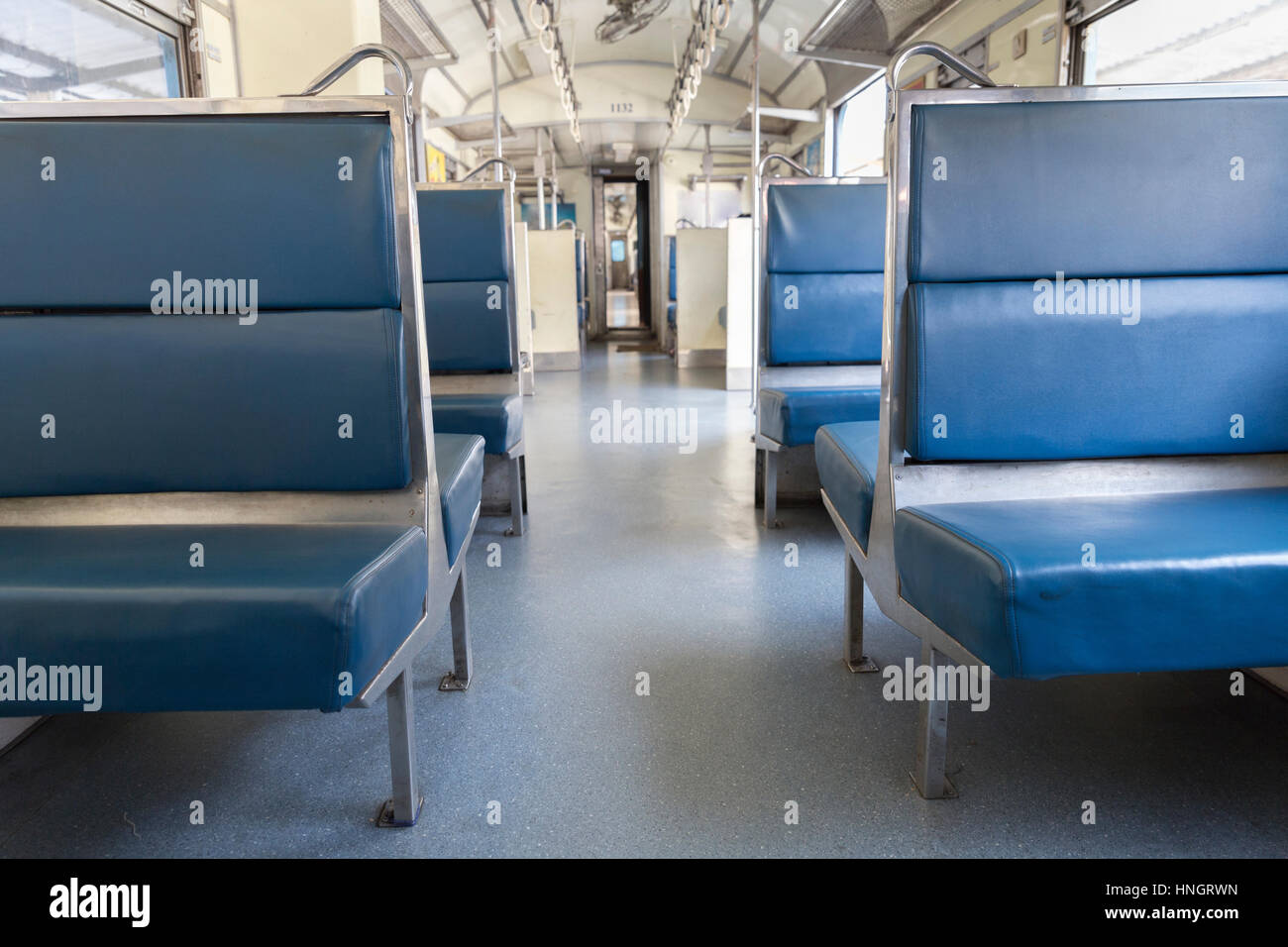 passenger seat in train Stock Photo - Alamy