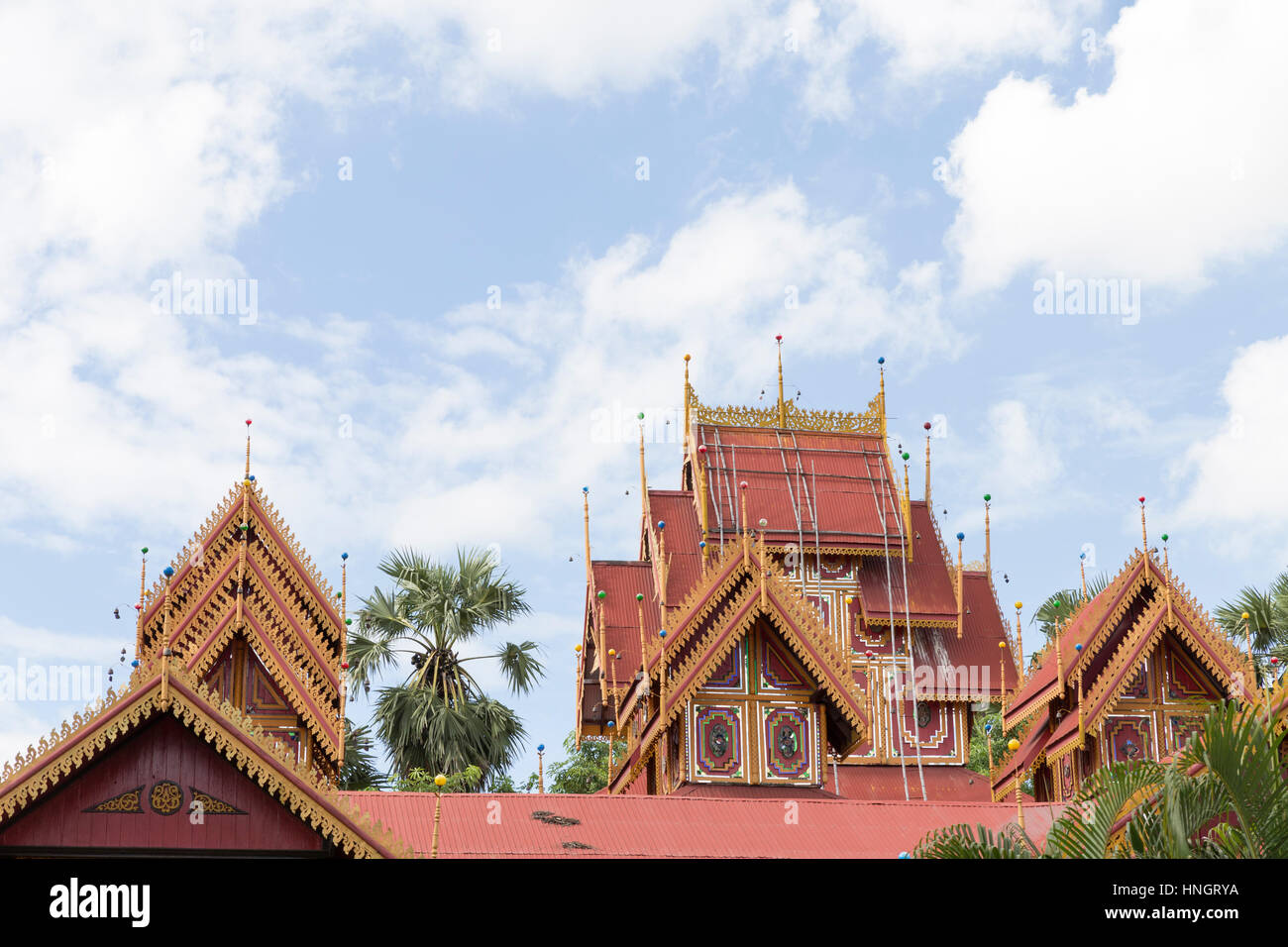 art and architecture of buddhism temple monastery Stock Photo - Alamy