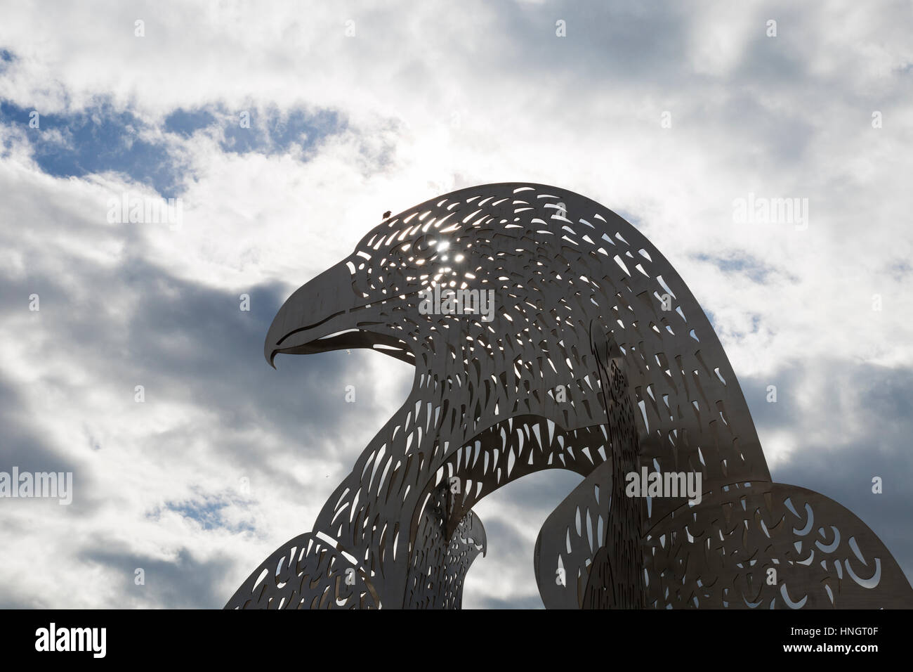 Silver eagle sculpture hi-res stock photography and images - Alamy