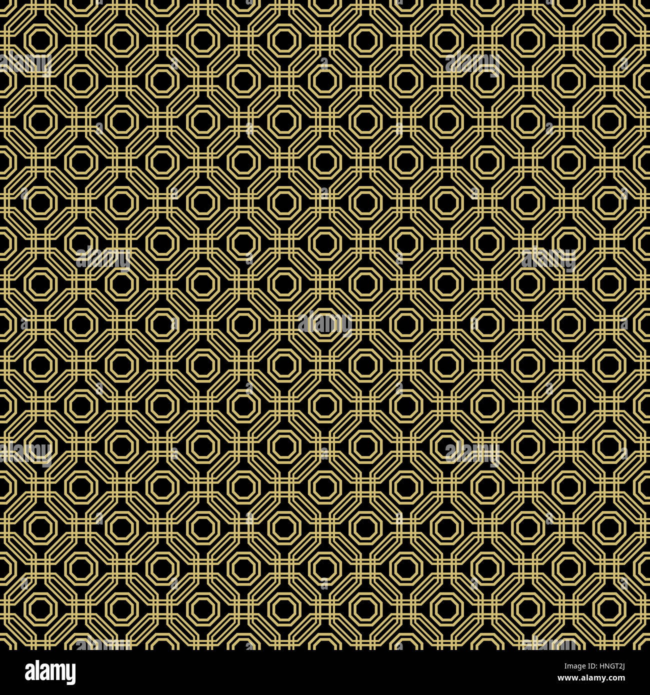 Seamless Abstract Pattern With Octagons Stock Photo - Alamy