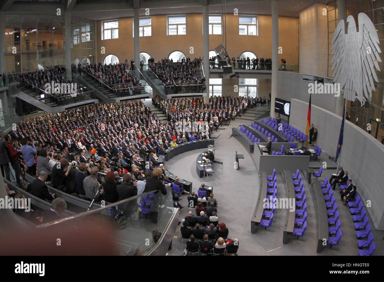 Berlin, Germany. 12th February 2017. A moment of the 16th Federal ...