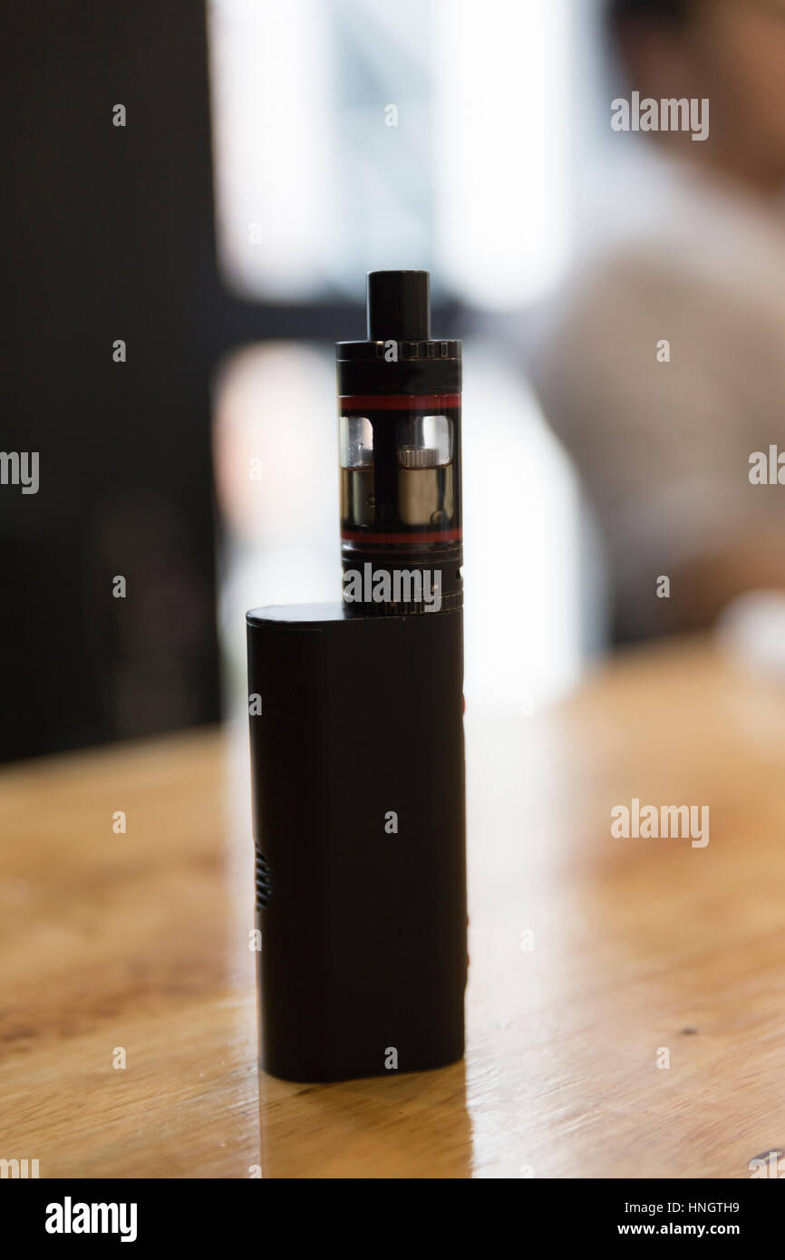 electronic cigarette device for alternative smoking Stock Photo - Alamy