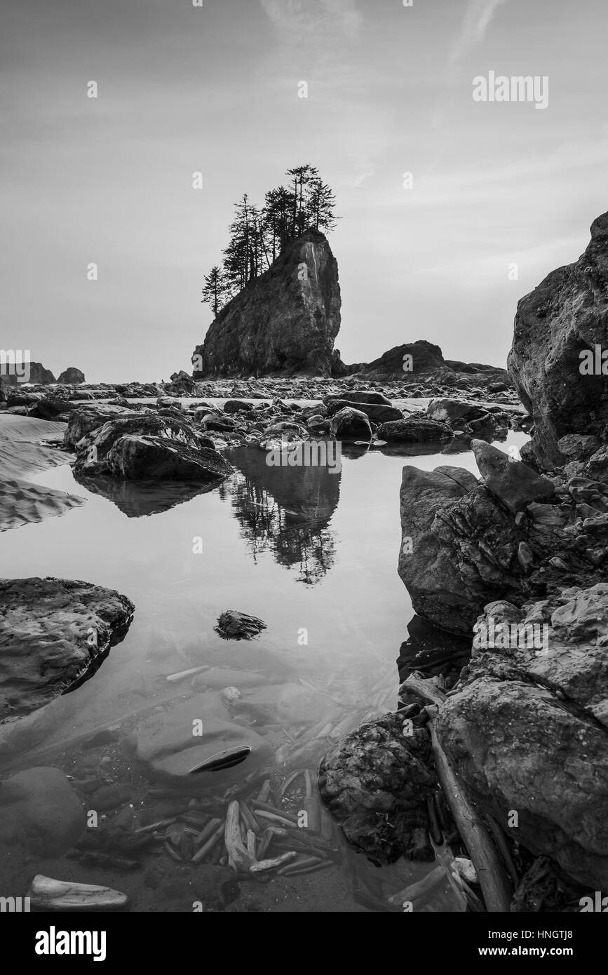 Sunset washington state Black and White Stock Photos & Images - Alamy