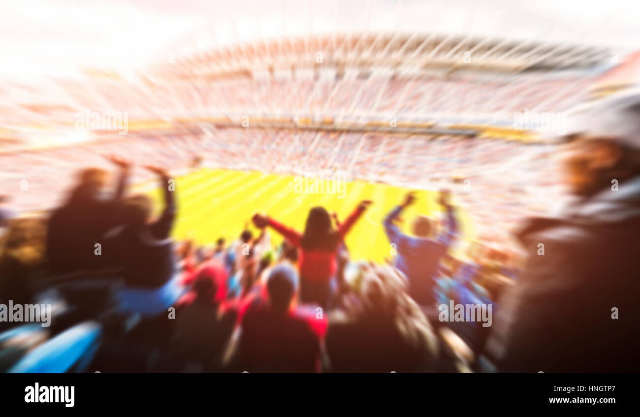 Blurred Background Crowd People Stadium High Resolution Stock ...