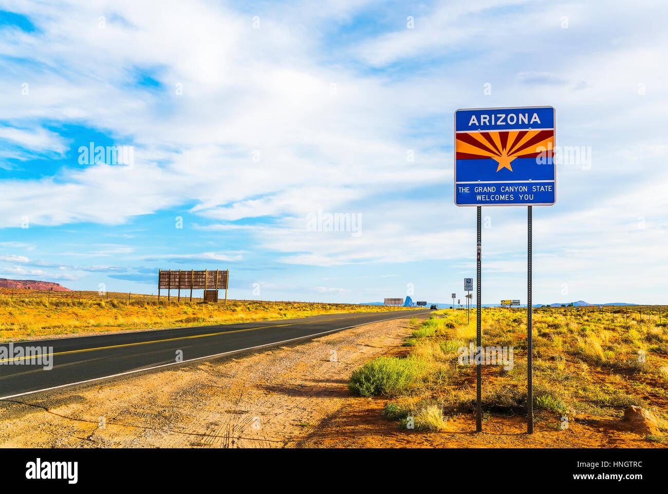 Welcome arizona state sign arizona hi-res stock photography and images ...