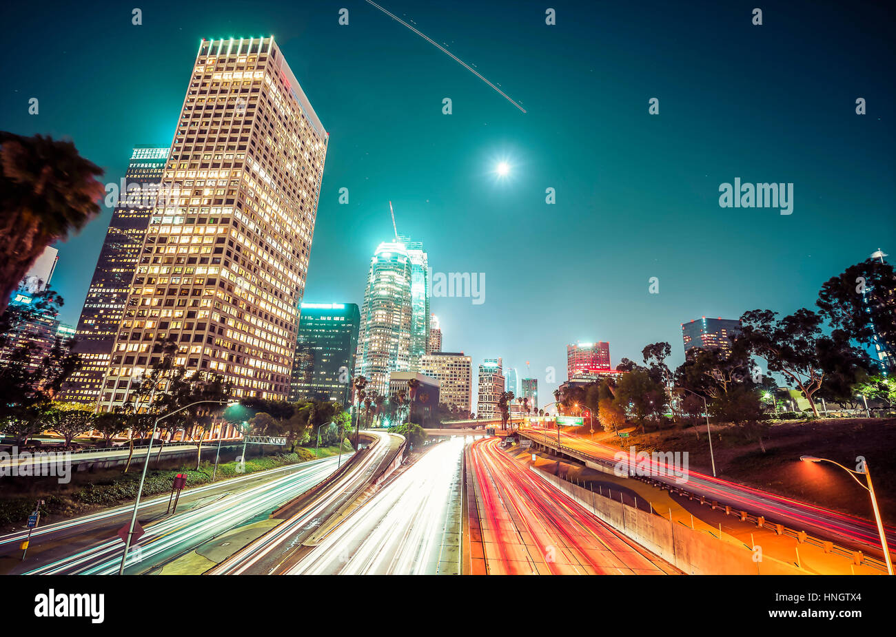 Hollywood freeway hi-res stock photography and images - Alamy