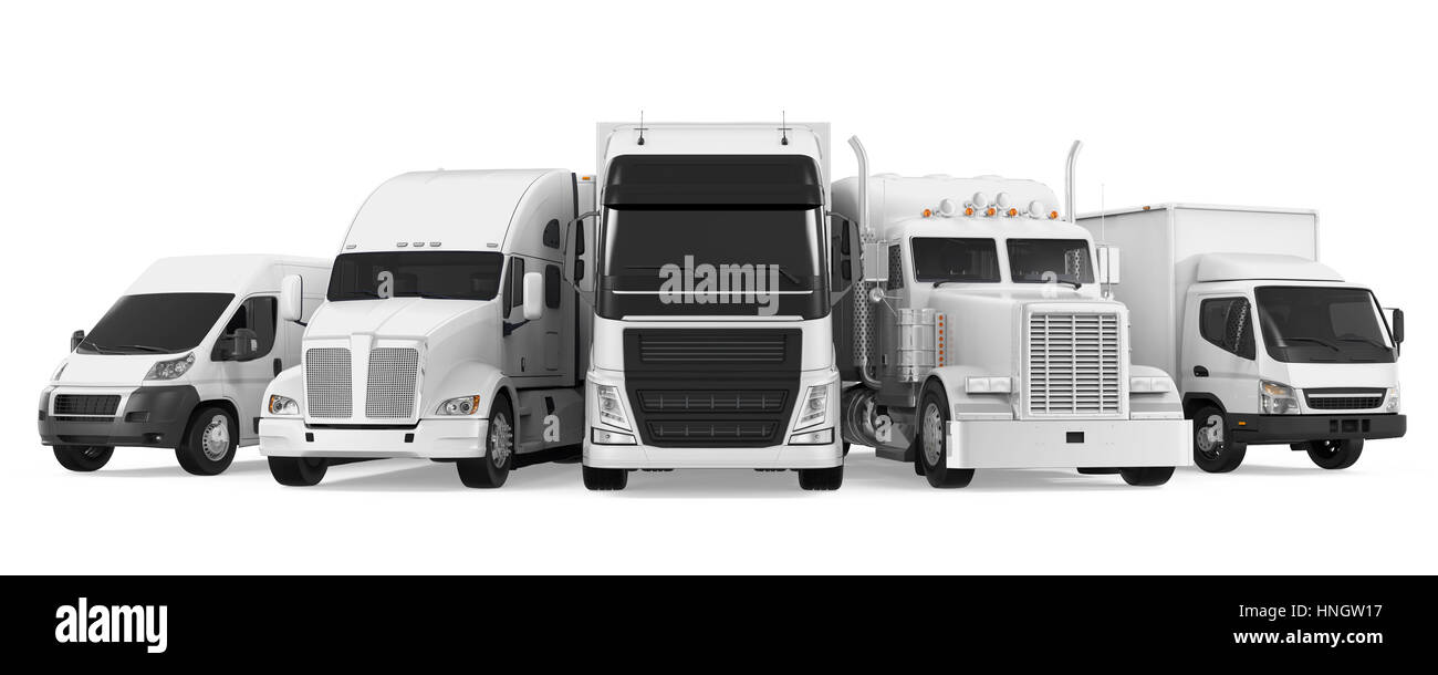 3d render freight trailer shipping hi-res stock photography and images ...