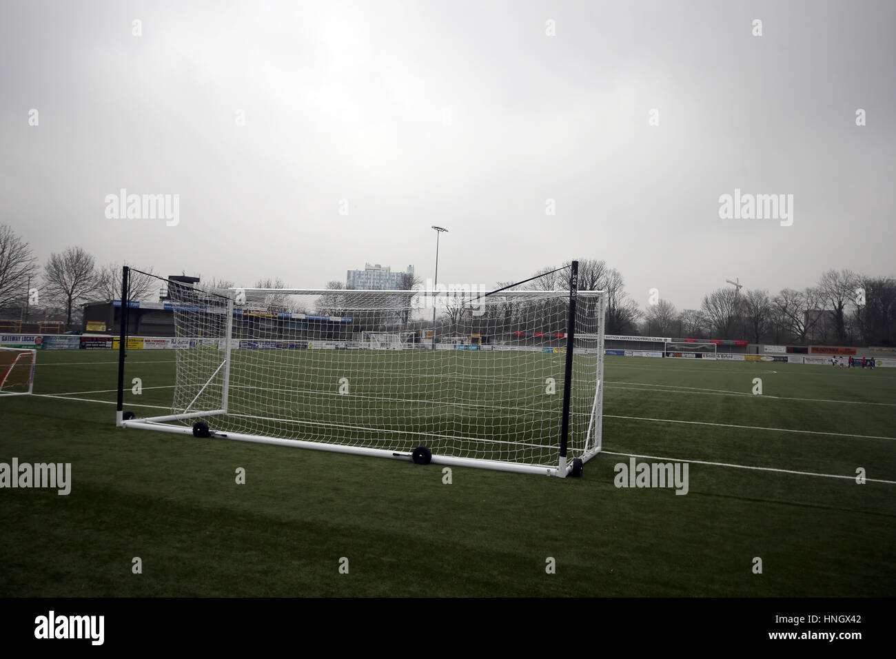A general view of Gander Green Lane, home of Sutton United Football ...