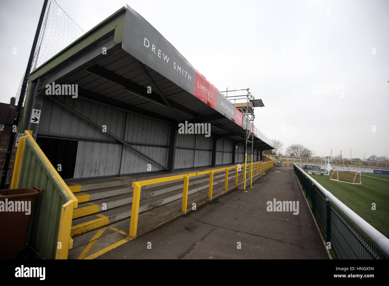 A general view of Gander Green Lane, home of Sutton United Football ...