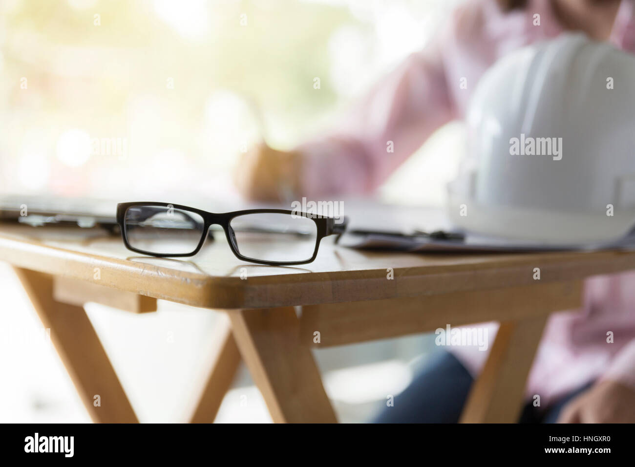 engineering working with computer laptop on office desk Stock Photo - Alamy