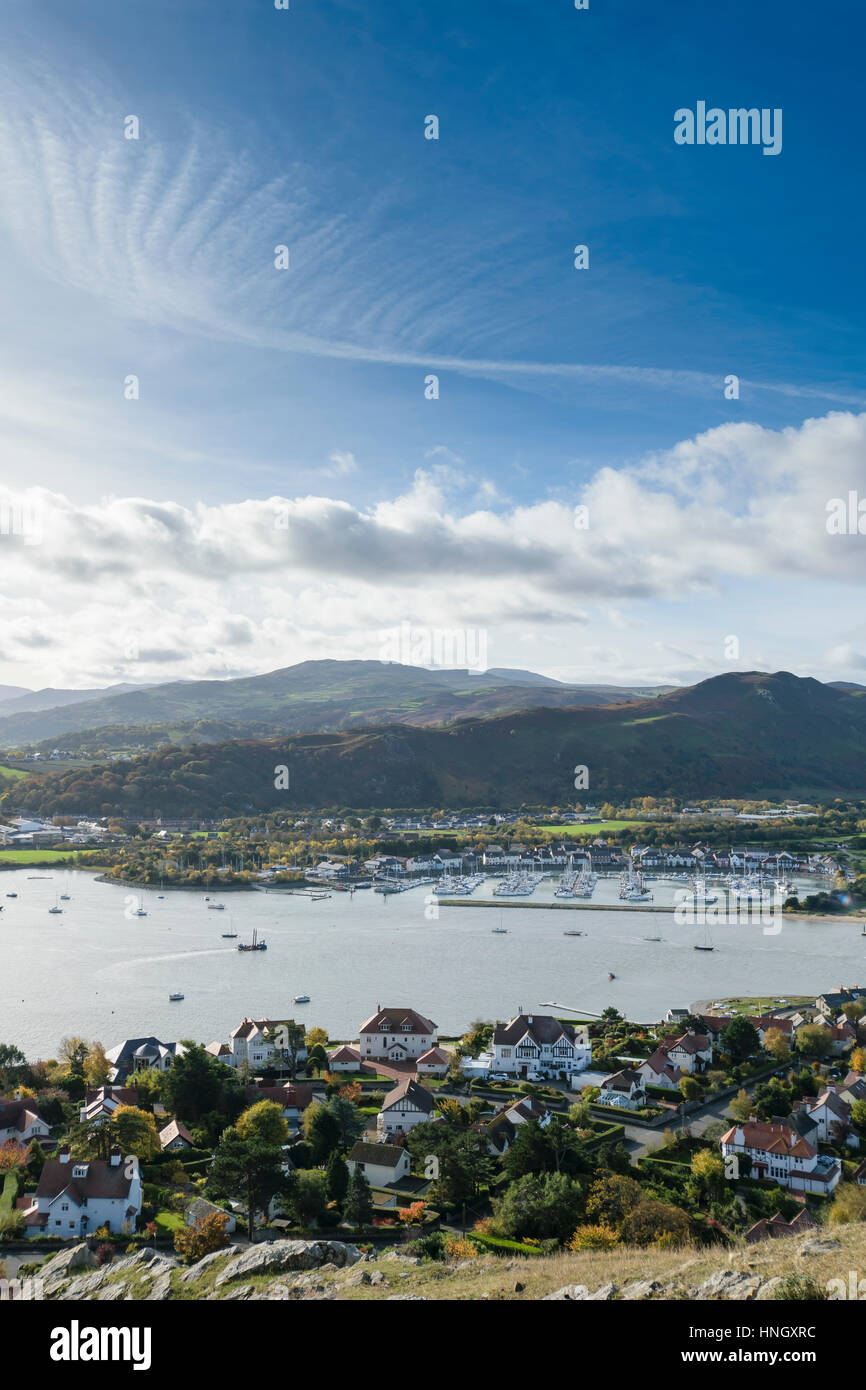 Conwy Marina North Wales uk Stock Photo - Alamy
