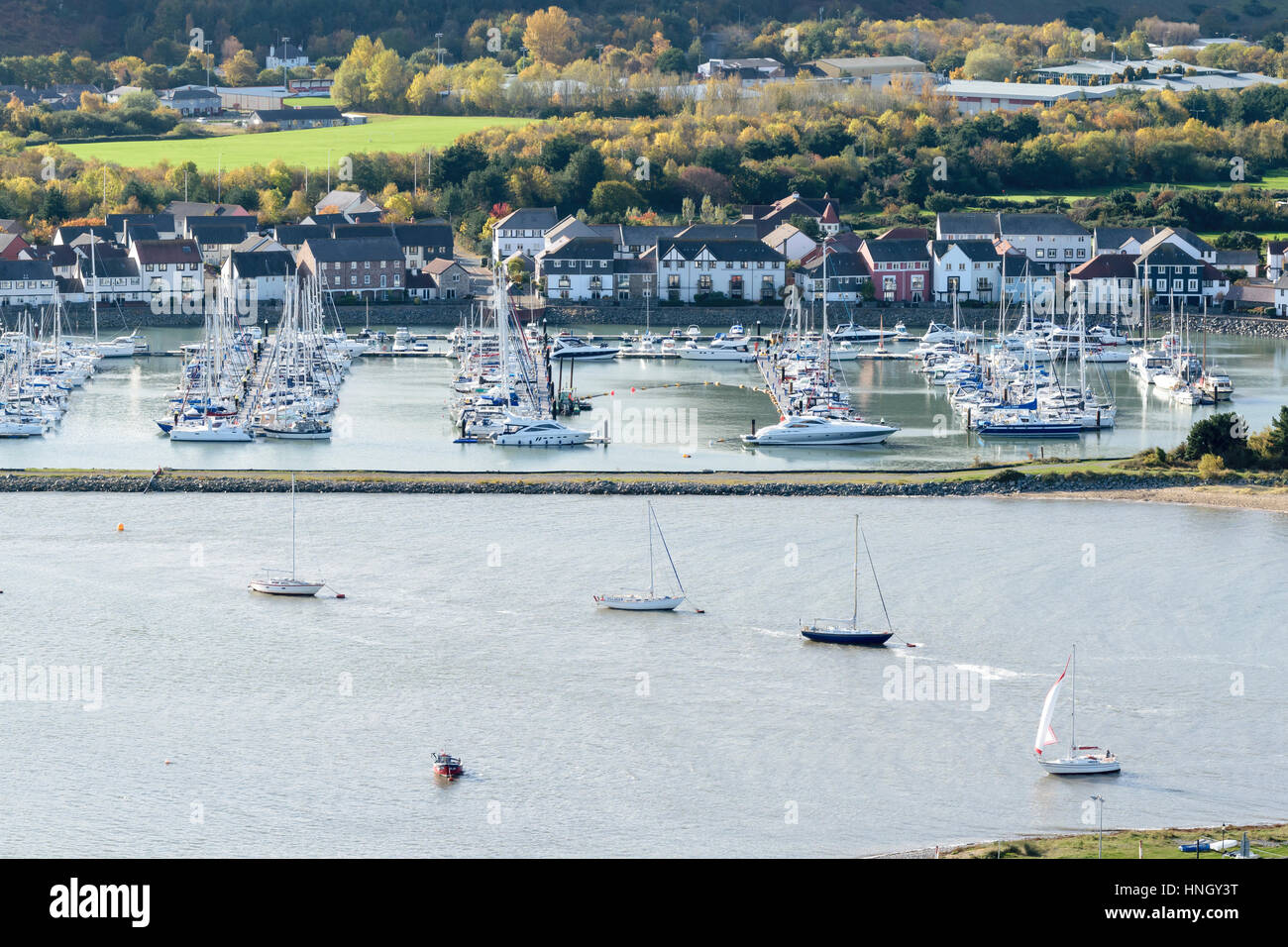 Conwy Marina North Wales uk Stock Photo - Alamy