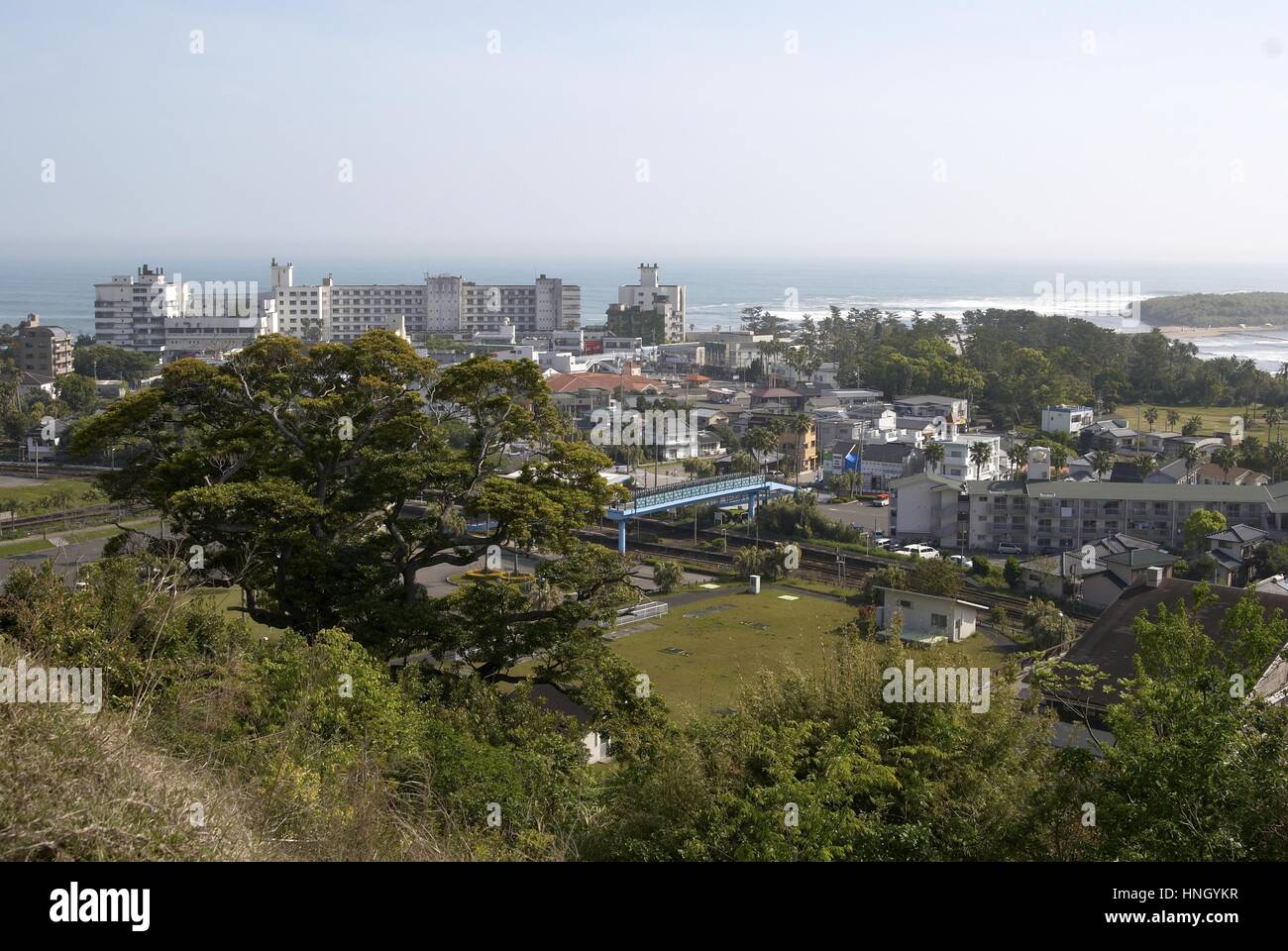 high angel view of Aoga-shima Stock Photo - Alamy