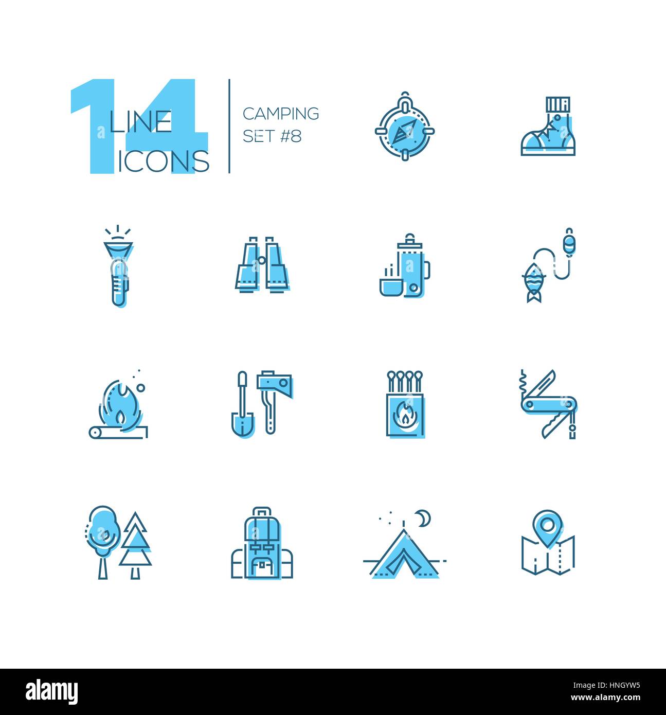 Hiking pictogram hi-res stock photography and images - Alamy