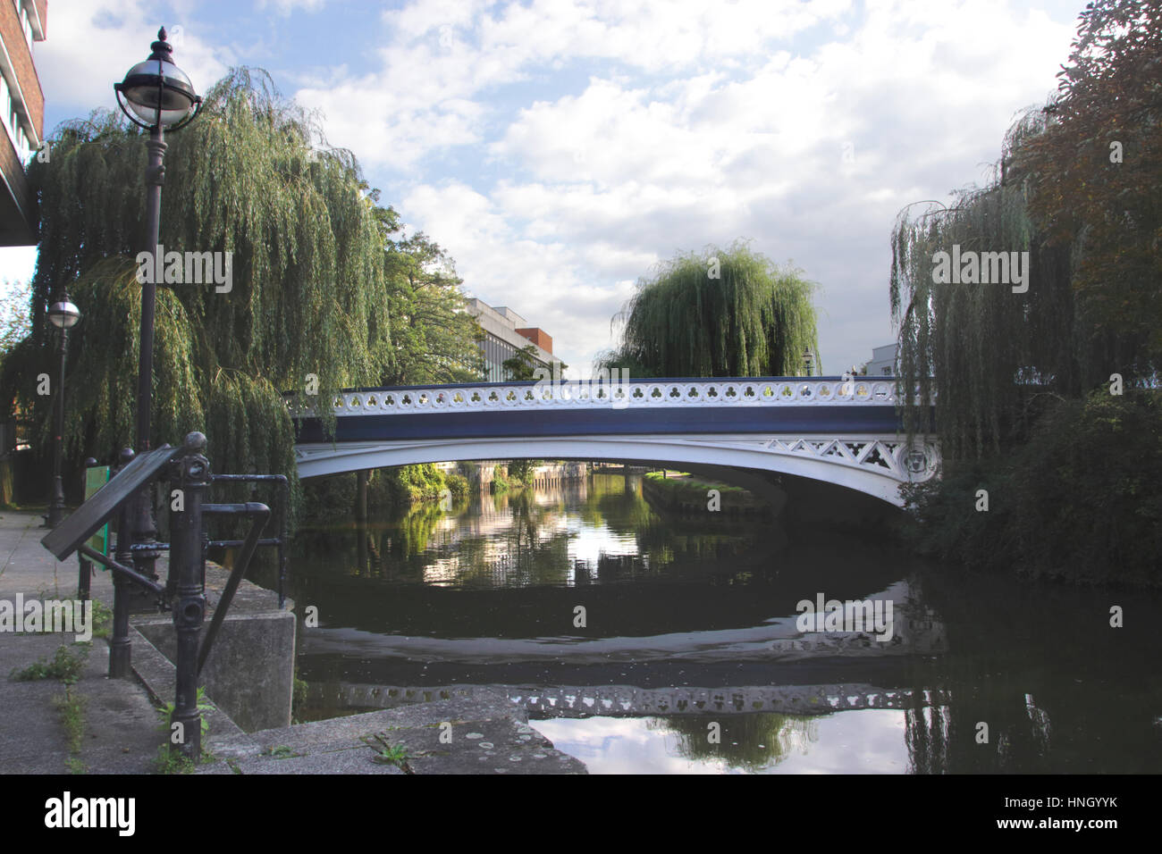 Bridge over River Wey Guildford Surrey Stock Photo - Alamy