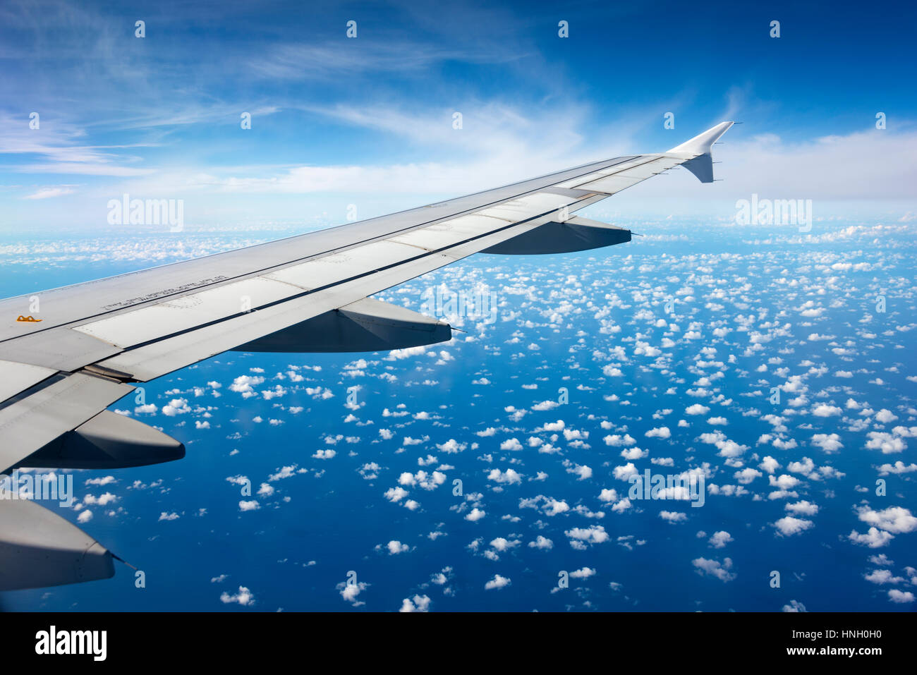 Airplane wing above clouds Stock Photo - Alamy Airplane wing above clouds Stock Photo - Alamy