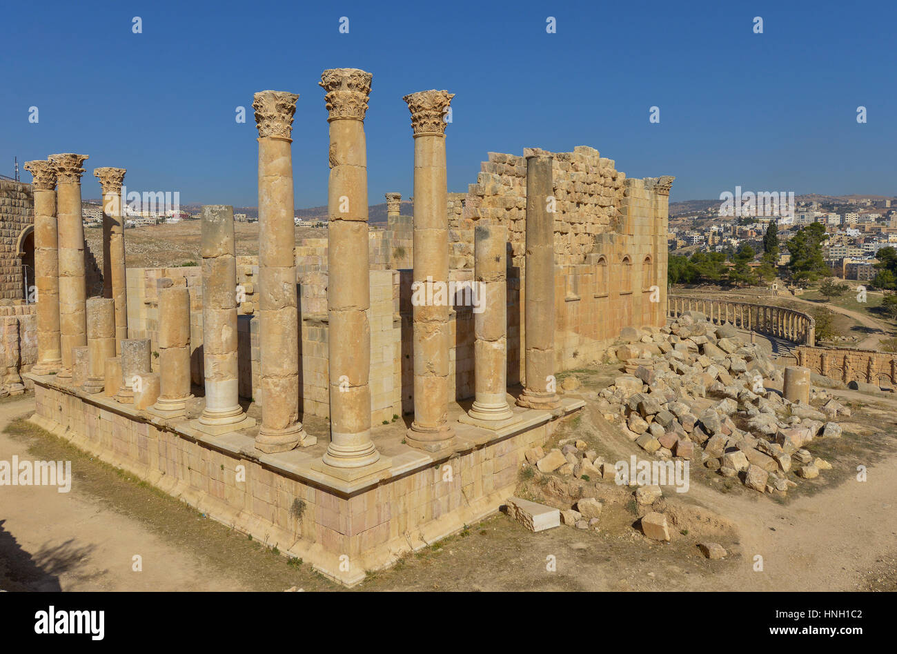 Jerash is the site of the ruins of the Greco-Roman city of Gerasa ...