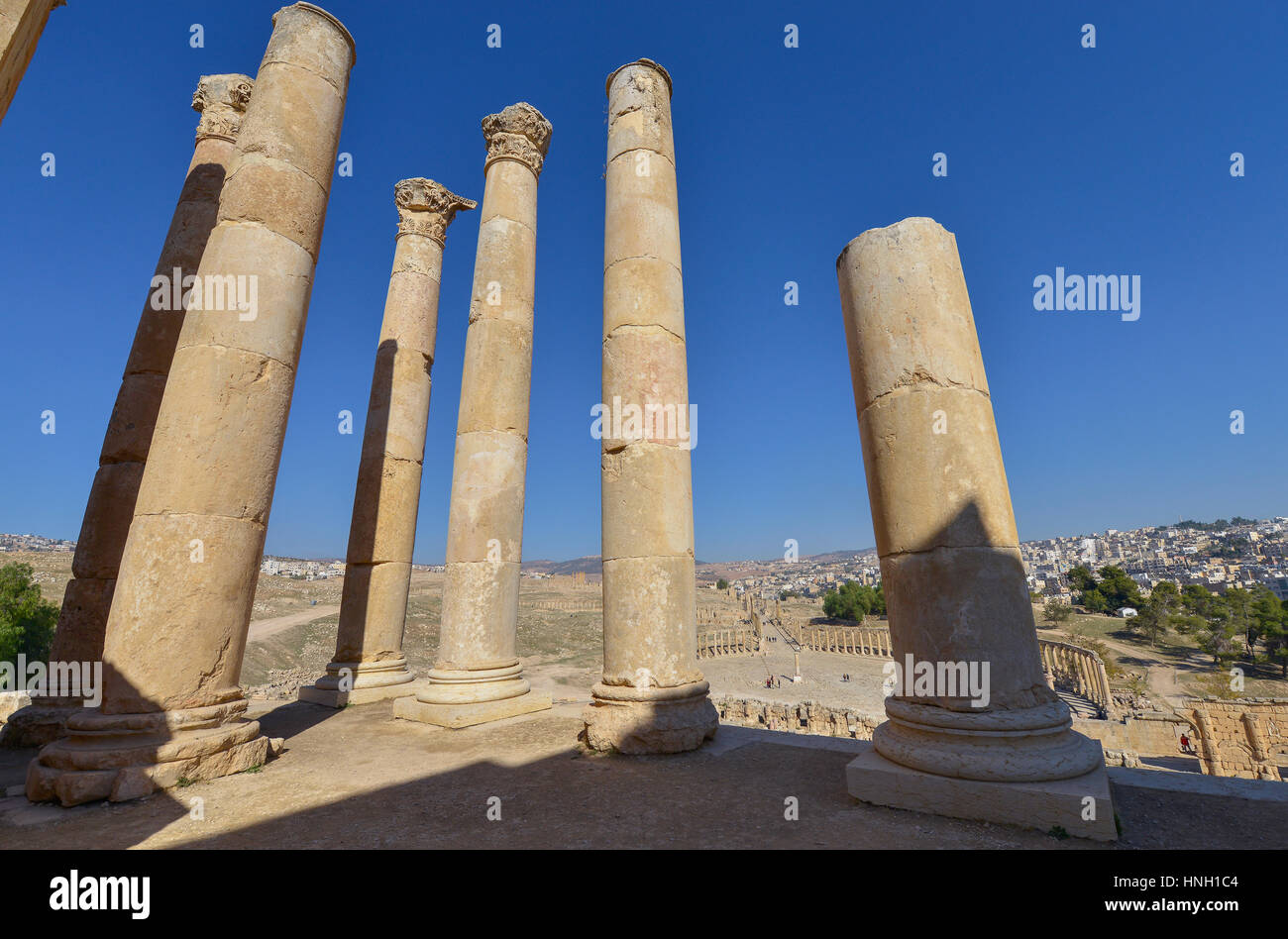 Jerash is the site of the ruins of the Greco-Roman city of Gerasa ...