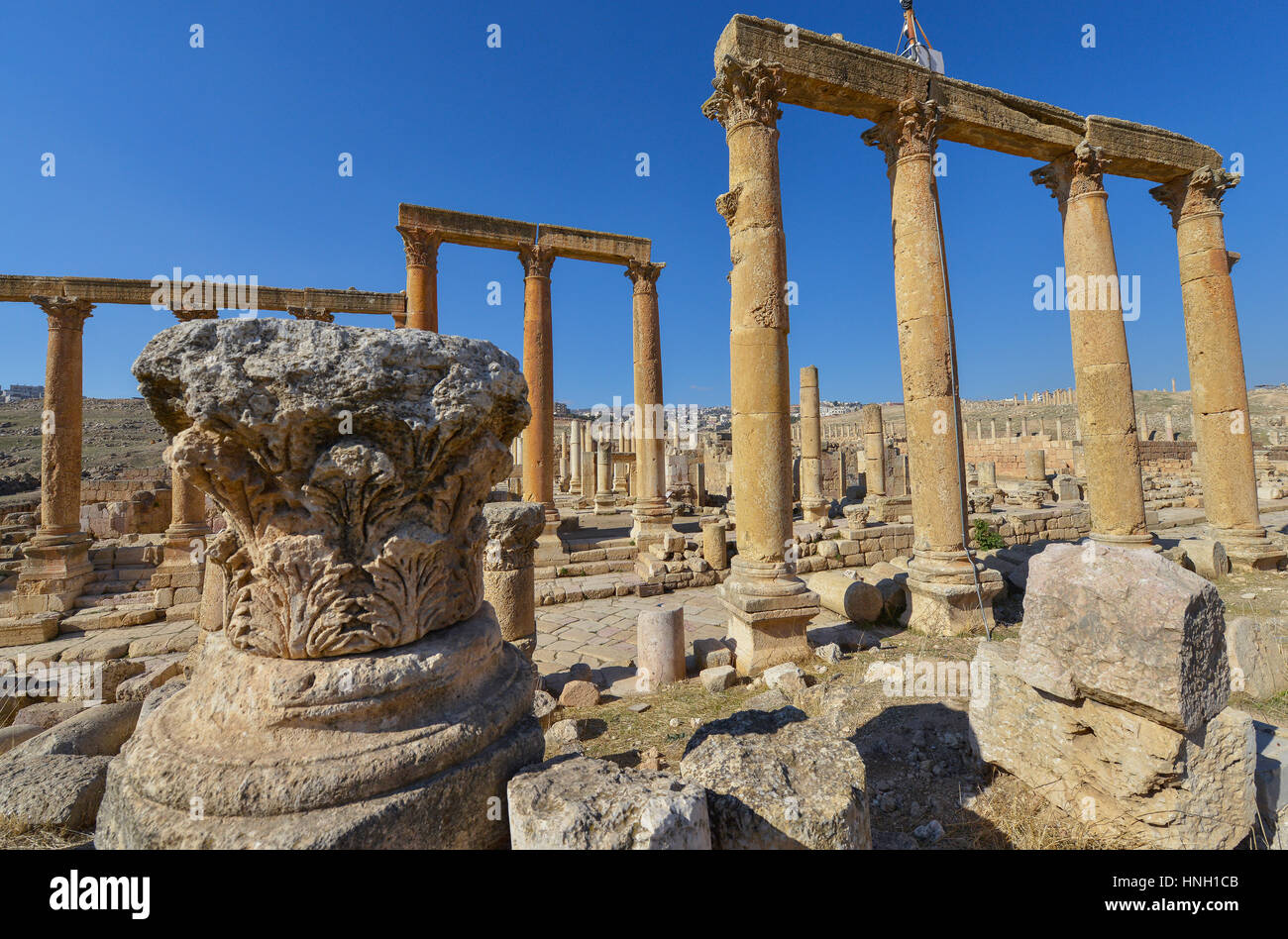 Jerash is the site of the ruins of the Greco-Roman city of Gerasa ...
