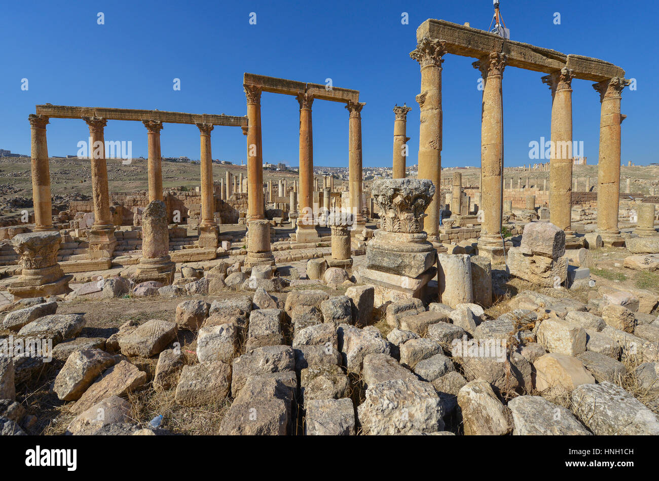 Jerash is the site of the ruins of the Greco-Roman city of Gerasa ...