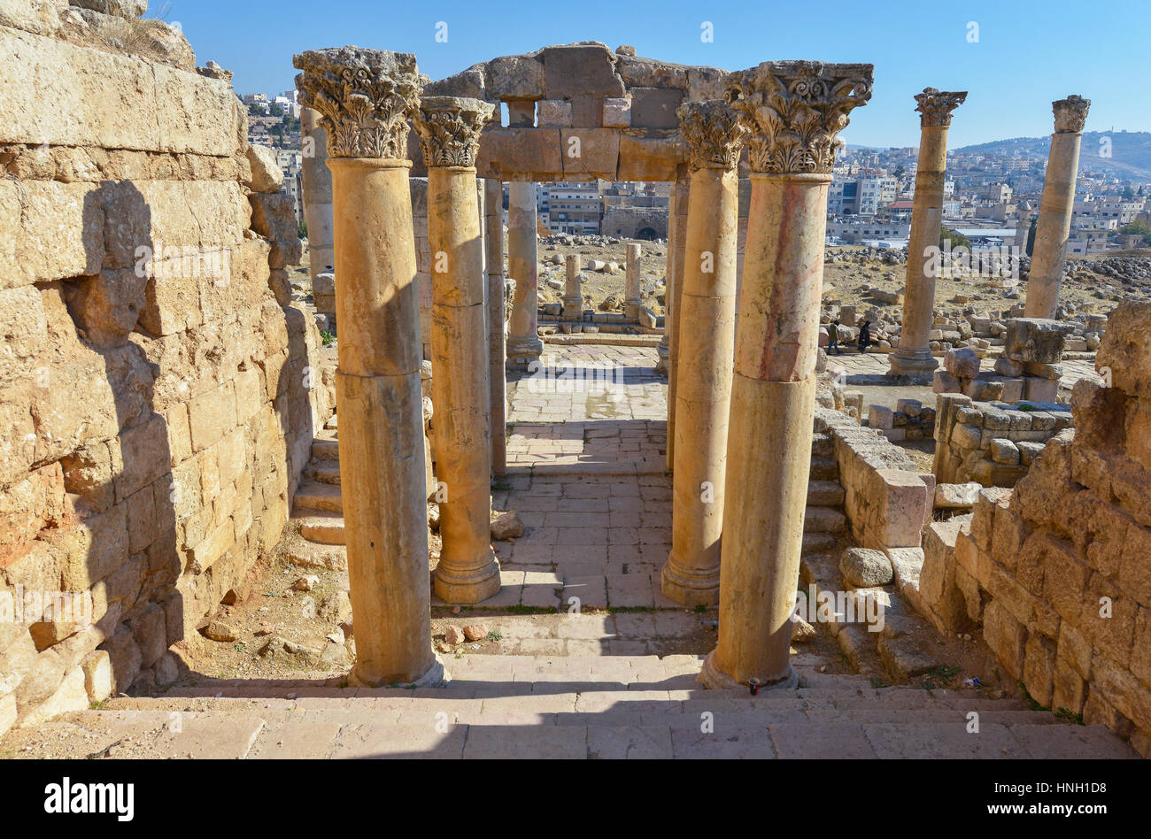Jerash is the site of the ruins of the Greco-Roman city of Gerasa ...